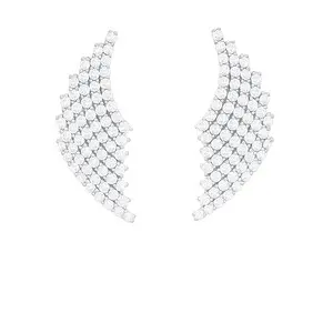 MAISON DE GALA Seraphine Crystal Wing Earrings