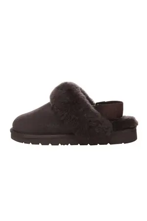 EVERAU AUSTRALIA Pelican Removable Strap Slingback Slippers - Brown