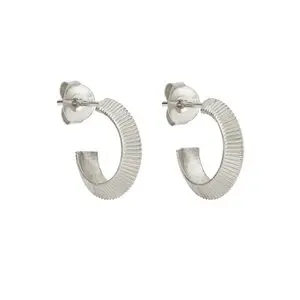 ZOË & MORGAN Mini Tasa Hoop Earrings - Silver