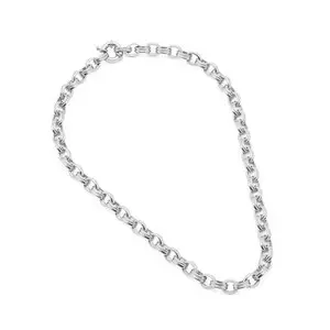 POTOSKA Rollo Chain Medium Necklace - Silver