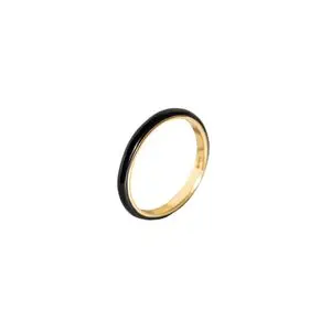CLAIRE HILL DESIGNS Enamel Band Ring - Black