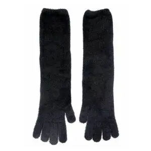 MAISON BOGOMIL Feather-knit Long Gloves - Black