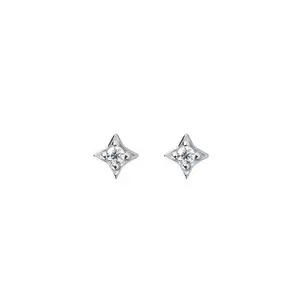 BLOOMTINE | EARTH ANGEL HQ Illuminess™ Mini Star Stud Earrings - Silver