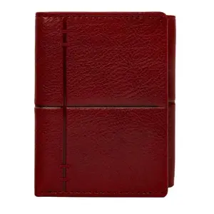 TIME RESISTANCE Leather Trifold Wallet Harvest