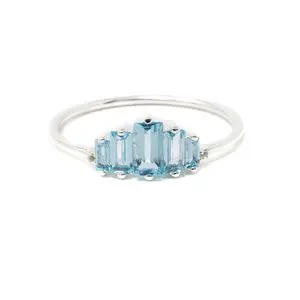Nasi Silver Topaz Rings