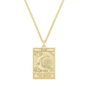 CARTERGORE 9ct Gold Tarot Card Necklace - Yellow
