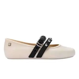 Melissa Soft Ballerina Studs - Beige/black