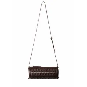 OWLISH STUDIO Reef Woven Cylinder Bag - Brown