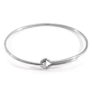 ANCHOR & CREW Sutton Gate Geometric Bangle - Silver