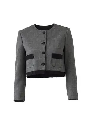 EXQUISE Regular Fit Cropped Amias Jacket