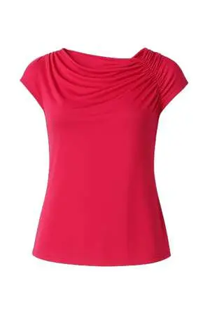 CONQUISTA Draped Shoulder Top
