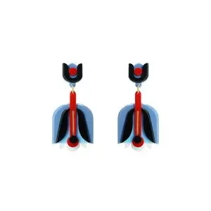 GISSA BICALHO Nimphea Pendant Earrings - Blue