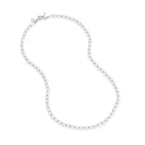 DOWER & HALL Pearl And Sterling Silver Bead Necklace - White