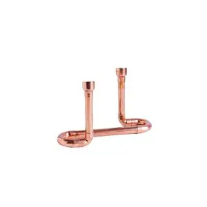 ANATOLIACRAFT Neutrals Solid Copper Double Candle Holder - Brown