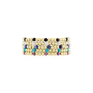 OLIVIA LE 14k Gold Filled Gemstone Bracelet Set - Yellow