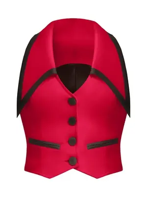 Tia Dorraine Button Detailed Vests For Women