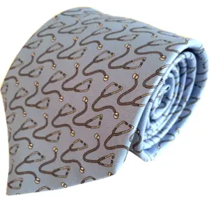 LAZYJACK PRESS Printed Neck Tie - Blue