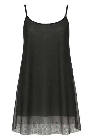CONQUISTA Sheer Layer Mini Dress