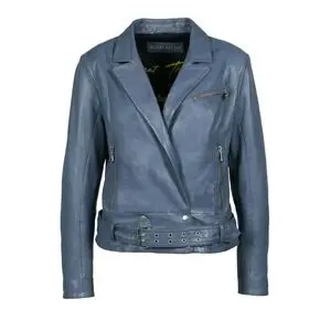 FREAKY NATION Leather Biker Jacket