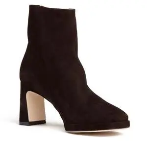 Women's Almond Toe Block Heel Booties