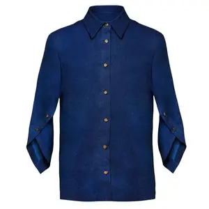 MADEBYZA Textured Shirt With Back Button Detail