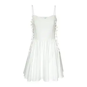 2KSTYLE Aceliani Occasion Bustier Floral Embellished Mini Dress - White