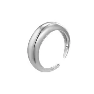 EVERY WAVE Forming Slim Dome Ring - Silver
