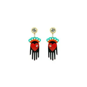 GISSA BICALHO Handmade Acrylic Dangle Earrings