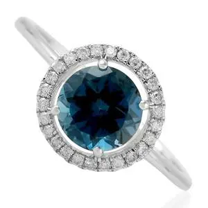 ARTISAN London Blue Topaz And Diamond Ring - Blue/white