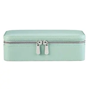 Wolf Liberty Medium Jewellery Zip Case - Green