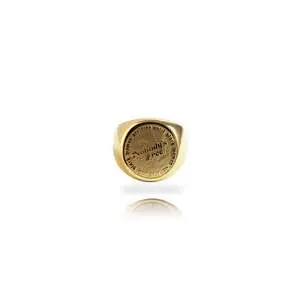 SUCRÉ COUTURE Nobody's Free Until Black Are Free Signet Ring - Gold