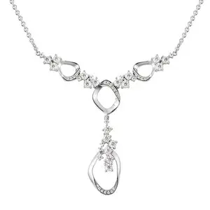 LUCY QUARTERMAINE Volcan Necklace With White Topaz Gemstones - Silver