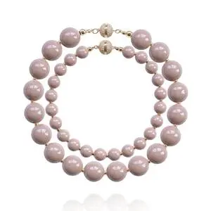 SAULE LABEL Siena Duo Necklaces - Brown