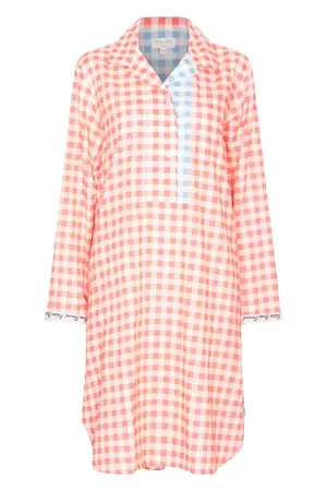 NOLOGO-CHIC Gingham Nightwear Nightshirt Cotton - Pink