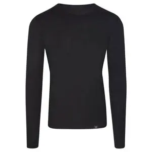 ZD ZERO DEFECTS Long-sleeve T-shirt Luxurious Comfort With Egyptian Cotton Color - Black