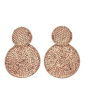 CRYSTALS AND CO Double Drop Swarovski Crystal Earrings