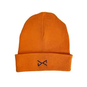 DANIEL CHONG Ribbed Beanie - Orange