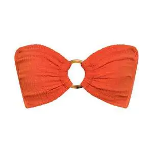 MONTCE Tori Ties Bandeau Bikini Top - Orange