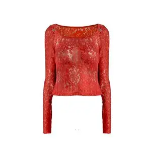 MAISON DE HOE Lace Knit Top