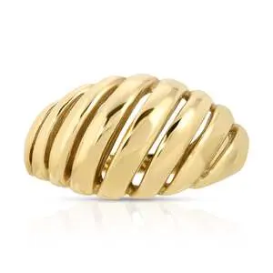 Maya Brenner Designs Etched Paris Ring - Gold
