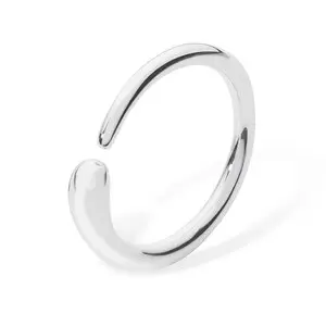 LUCY QUARTERMAINE Sterling Single Drop Ring - Silver