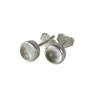 THE JEWELLERY STORE LONDON April Birthstone Crystal Stud Earrings - Silver