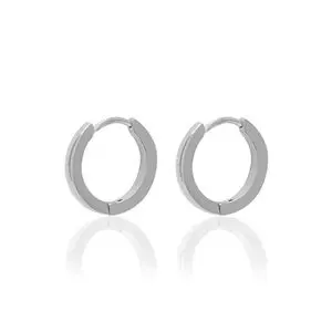 A WEATHERED PENNY Nala Hoop Earrings - Silver