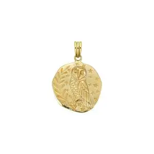 Zoë & Morgan Owl Charm - Gold
