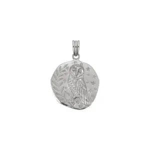ZOË & MORGAN Owl Charm - Silver