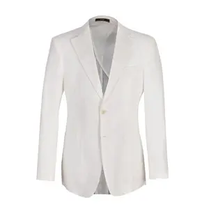 DAVID WEJ Hugo Linen Single Breasted Blazer