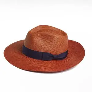 DASMARCA HATS Wide Brim Panama Straw Hat - Brown