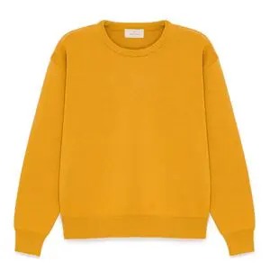 PERALUNA Cleo Plain Knit Loose Fit Jumper - Yellow
