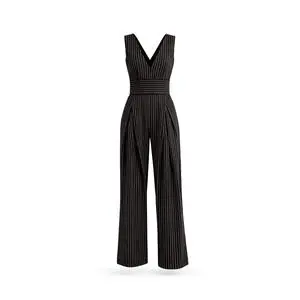 LUMINA ELIGMA The Arrow Jumpsuit & White Stripes - Black
