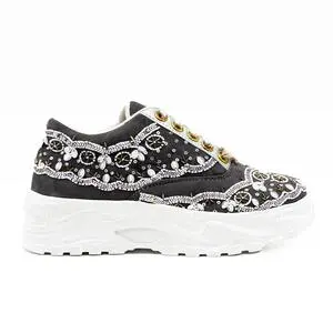 RETTROSE Ava Luxury Embellished Trainers